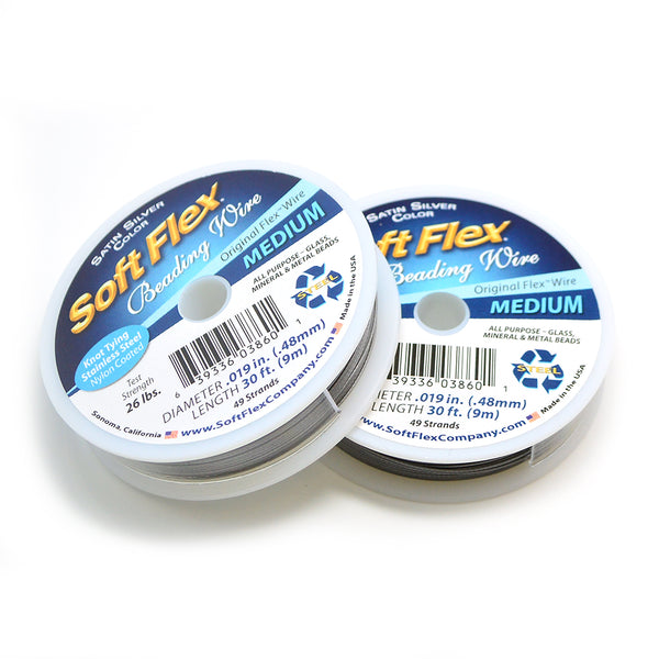 Soft Flex .019/ Satin Silver 30ft - Beadshop.com