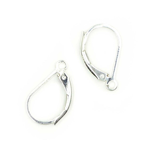 Sterling Silver Lever Back (1 pair) - Beadshop.com