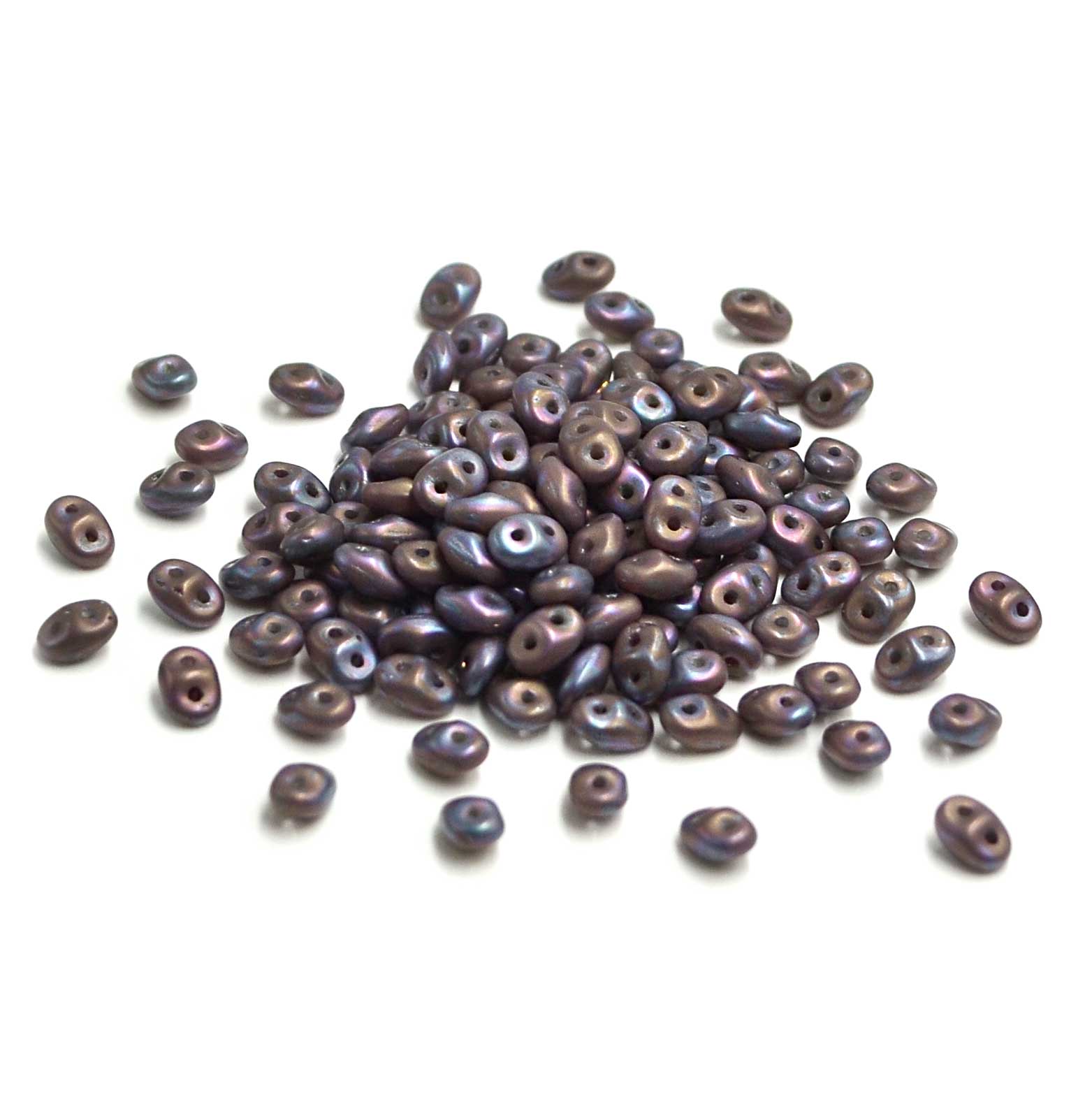 SuperDuos- Nebula Grey Matte – Beadshop.com