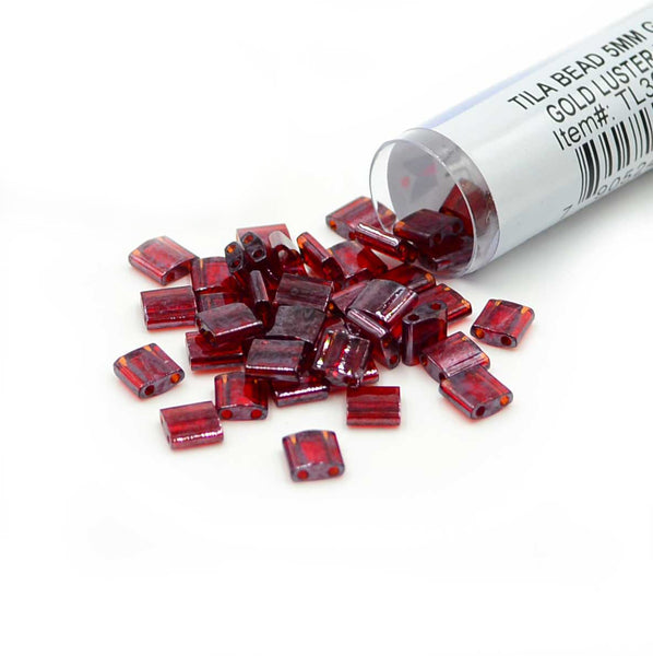 TL304 Garnet Gold Luster - Beadshop.com